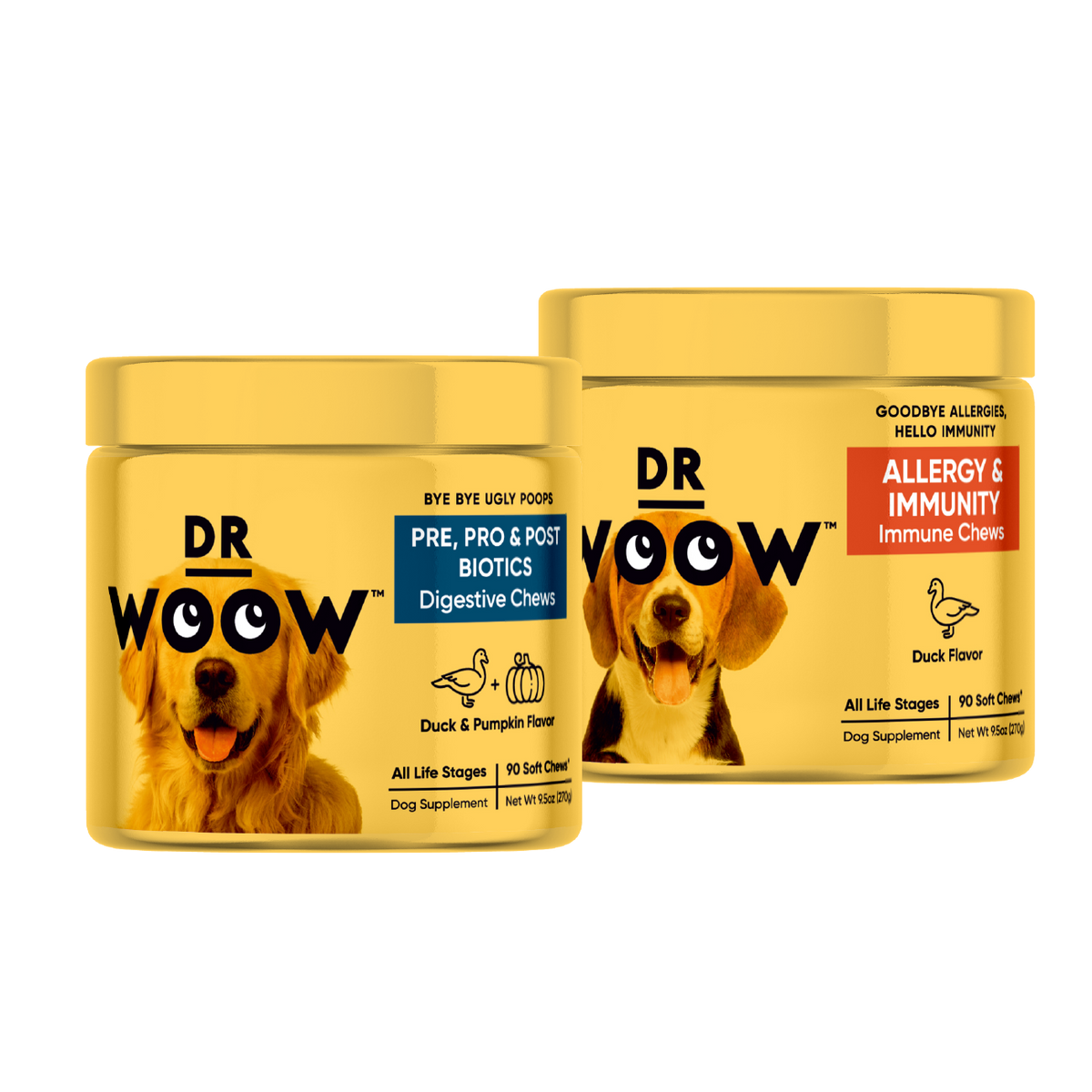 Bestsellers Bundle Digestion & Allergy-Itch Supplements Chews Dr Woow